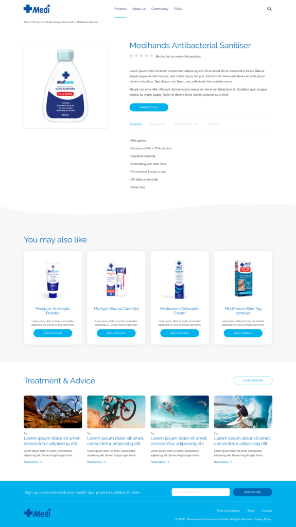 Medi UI Design - avibisram